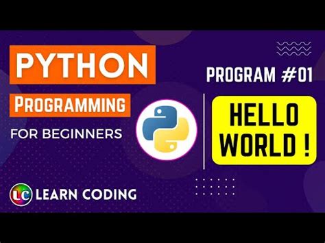 Learn First Python Program Learn Coding Mind Luster