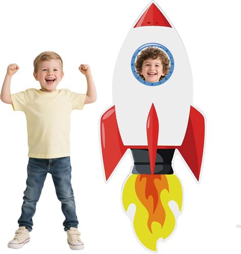 Apudwn 552 Rocket Cardboard Cutout Life Size Stand Up