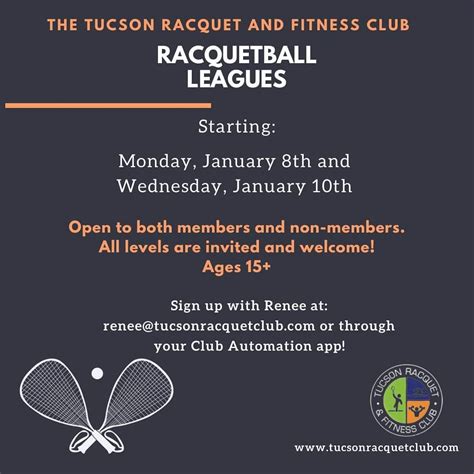 First Tucson Racquetball League Of 2024 Rracquetball