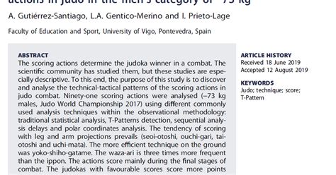Iobserving Observational Research Group Detection Of The Technical Tactical Pattern Of The
