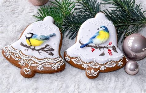 Christmas Cookies Decorated With Festive Designs