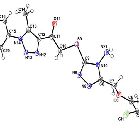 A View Of The Structure Of The Title Compound Showing The