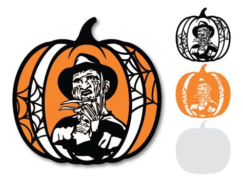 Freddy Krueger Pumpkin Stencil