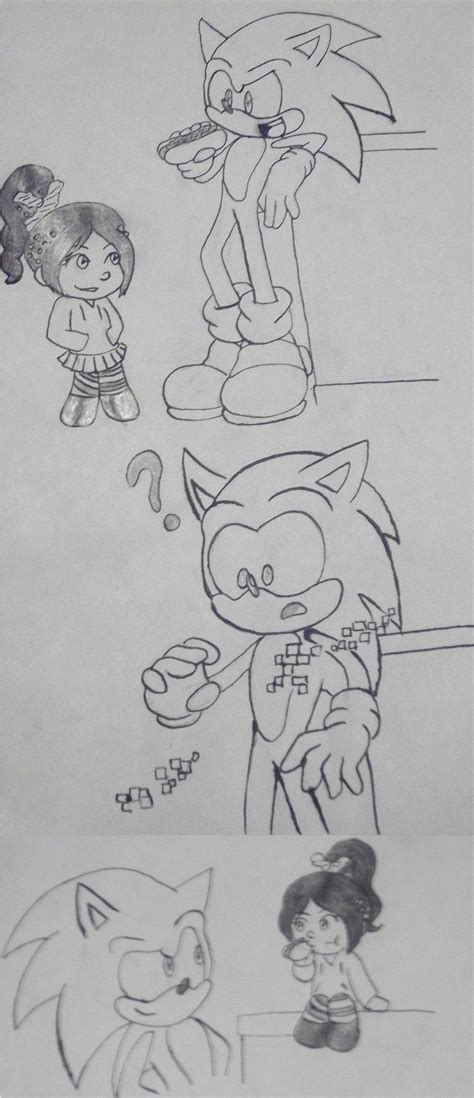 Sonic And Vanellope By Jazzxsonic On Deviantart