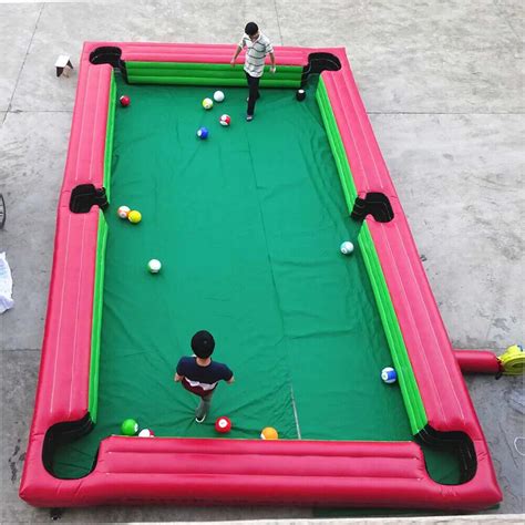 Outdoor Pool Table Inflatable Snooker Human Pool Table Billiard Soccer Table Fun Team Building