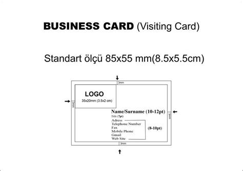Business Card Standard Sizes Artofit