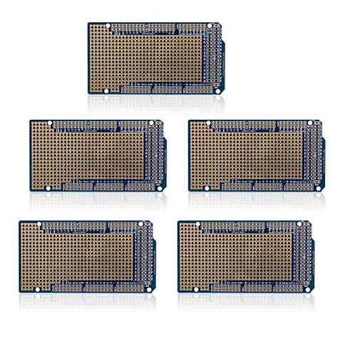 Treedix 5 Pcs Prototype Shield Board Compatible With Arduino Mega 2560