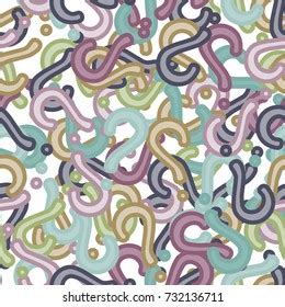 Quiz Seamless Pattern Question Marks Background Stock Vector Royalty Free