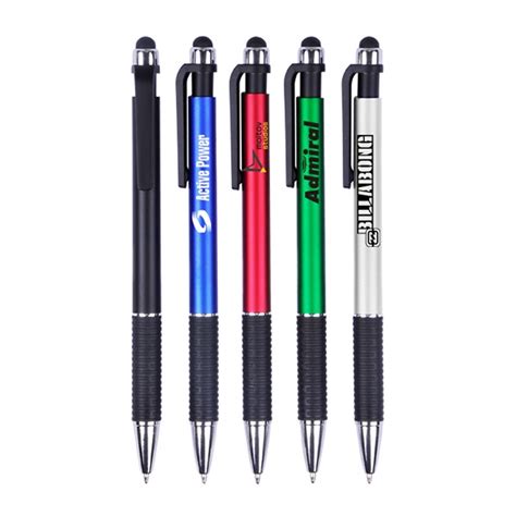 Techno Plunge Pen With Stylus Item NVS PDA150 ImprintItems Com Custom Printed Promotional