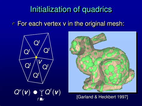 Ppt New Quadric Error Metric For Mesh Simplification With Appearance