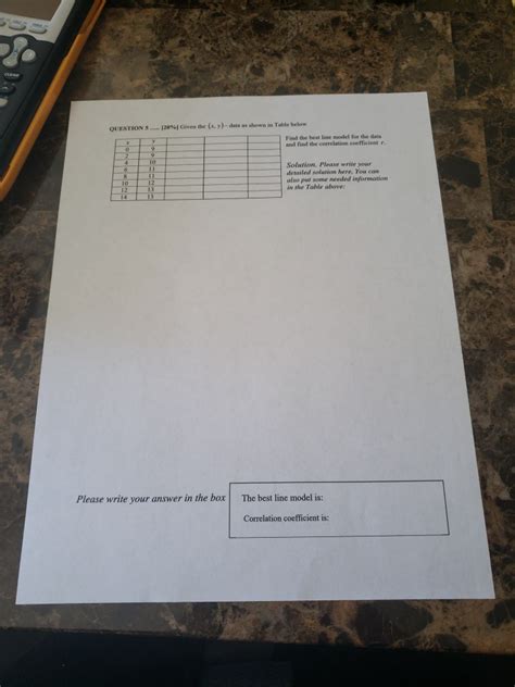 solved clear questions 120 given the x y data as