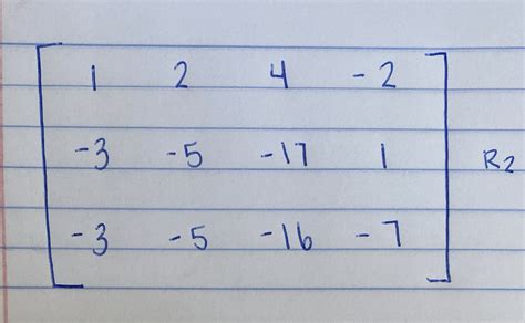 Solved Write Out The Augmented Matrix And Reduce It To Row Chegg