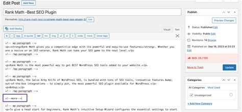 How To Add Read More Tag In Wordpress Rank Math