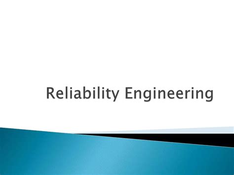 Reliability Engineering Assignment Help Pptx