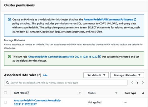 Use The Default IAM Role In Amazon Redshift To Simplify Accessing Other AWS Services AWS Big