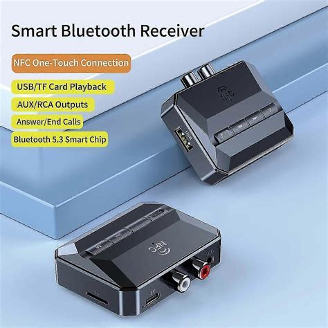 Nfc Bluetooth Receiver Bluetooth 5 3 Aux Adapter For Car Wireless Audio Receiver For Home