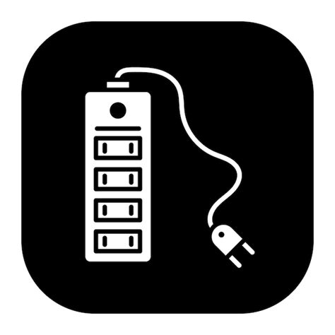 Premium Vector Extension Cord Vector Illustration