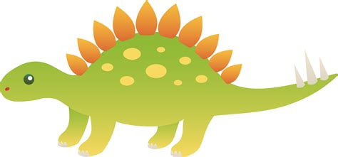 Cute Stegosaurus Dinosaur Free Clip Art