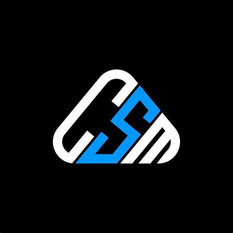 Csm Letter Logo Creative Design With Vector Graphic Csm Simple And Modern Logo In Round