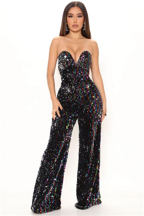 Womens Sequin Jumpsuits Shop Glitter Jumpsuits Fashion Nova