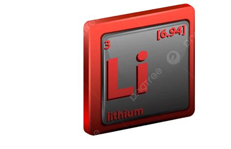 The Lithium Chemical Element Its Chemical Symbol Atomic Number And