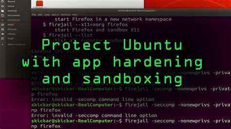 Protect Your Ubuntu System With AppArmor Firejail Tutorial YouTube