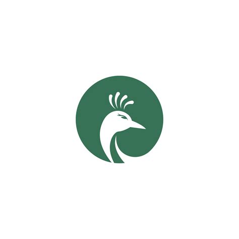 Peacock Icon Logo Design 11212851 Vector Art At Vecteezy