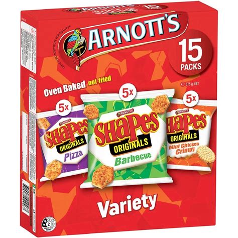 Arnotts Shapes Assorted 15 Pack Kmart
