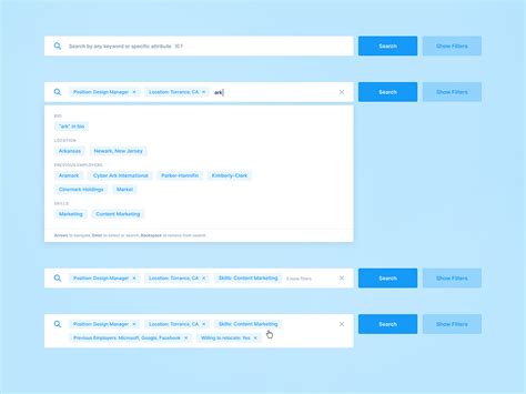 Search Component With Autocomplete By Robert Mayer On Dribbble