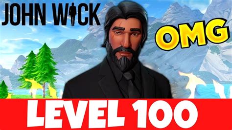 John Wick Skin Battle Pass Level 100 🔴 Fortnite Battle Royale Youtube