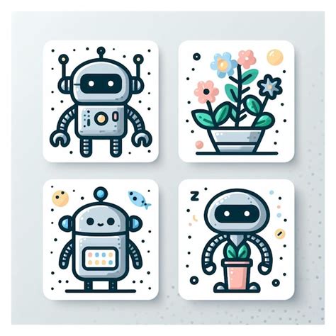 47000 Robot Sticker Pictures