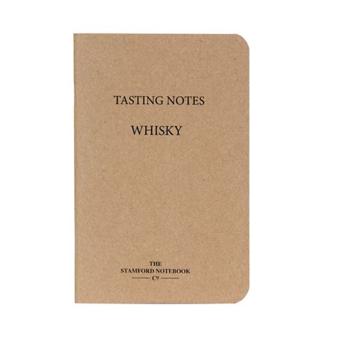 Tasting Notes Whisky The Stamford Notebook Co