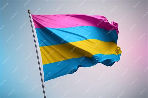 Premium Photo Pansexual Flag White Background Lgbt Concept Flags