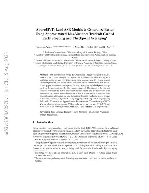 Approbivt Lead Asr Models To Generalize Better Using Approximated Bias