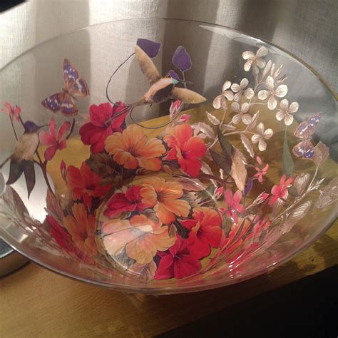Viveca S Decoupage On Glass Artofit