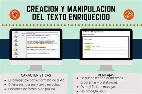 Creación Y Manipulación De Texto Enriquecido Pdf Informática