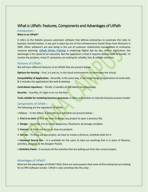 Ppt What Is Uipath Features Components And Advantages Of Uipath Powerpoint Presentation Id