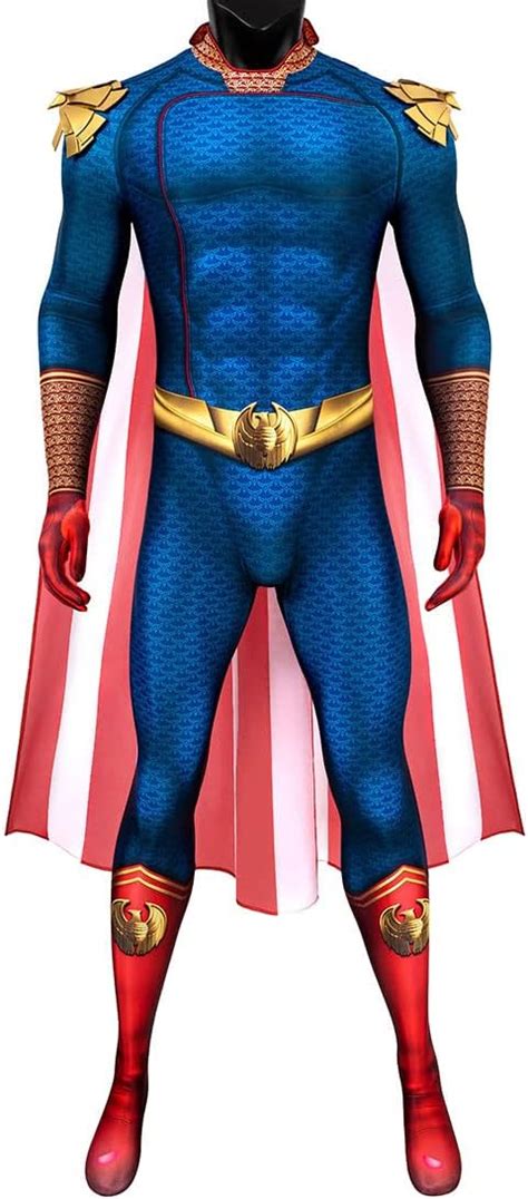 Coskeyfm Mens Homelander Costume With Cape Ben Soldier