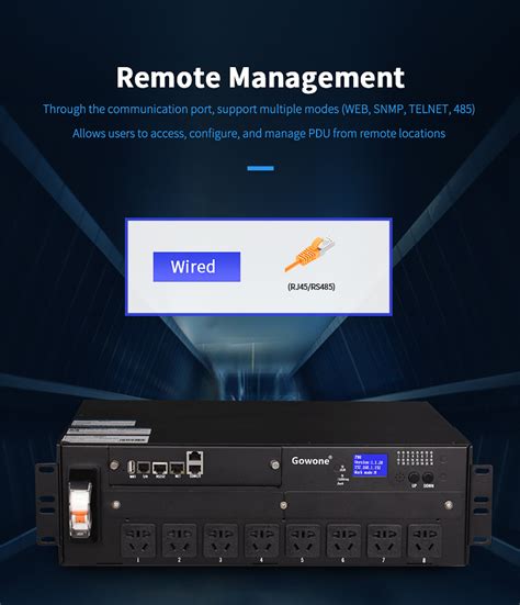 Remote Monitoring Control Smart Pdu 32a Sockets Customizable Pdu Buy Power Distribution Unit
