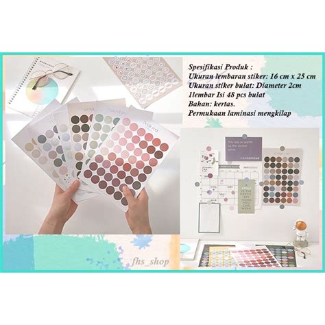 Aesthetic Scrapbook Stickers Cute Stickers Stcker Deco Stickers Journal Colorful Round Circle