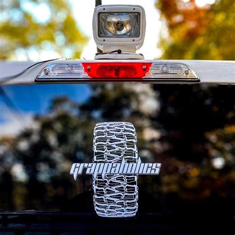Mud Grapp Tread Logo 10x10 Clear Sticker Grappaholics