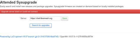 Upgrade Server Down Or Could Not Connect Issue 283 Openwrt Asu GitHub