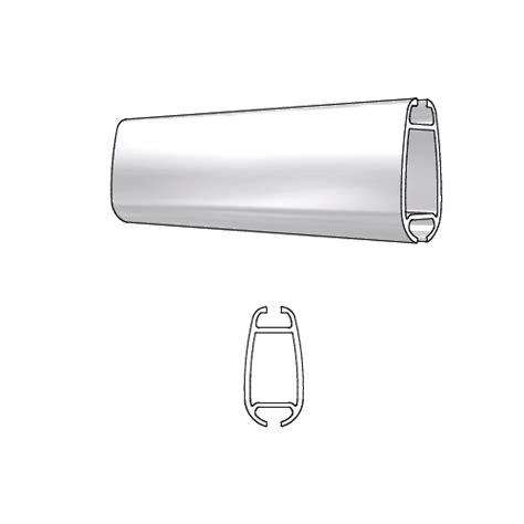 Bottom Bar Pvc 5m Curved Louvolite