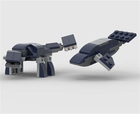 Lego Moc Ankylosaurus And Bluewhale By Zukasa Rebrickable Build With Lego