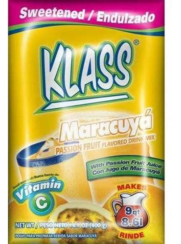 Klass Maracuyá Mix Bebida Sabor Fruta De La Pasión Pack 4 Cuotas