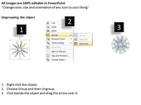 Of Diverging Approaches Using Arrows Circular Flow Process PowerPoint Templates