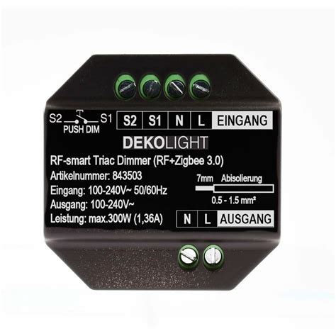 Deko-Light Deko-Light, Dimmer Hochvolt RF-smart, RF-smart, Triac-Dimmer ...