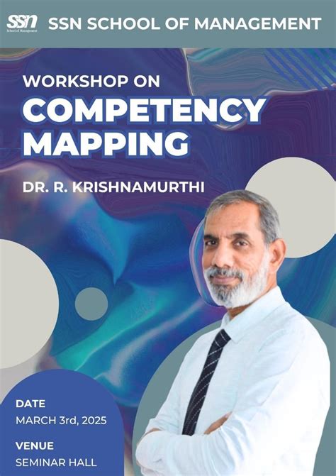 Ssn School Of Management Competency Mapping Workshop Drkrishnamurthi R