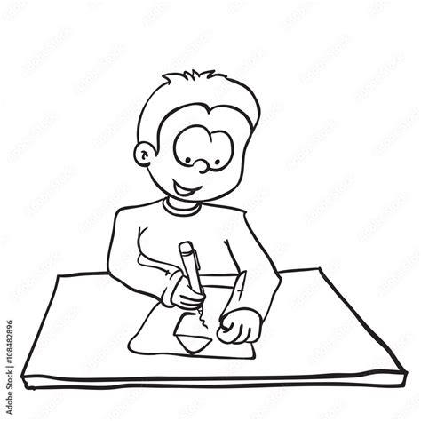 Boy Drawing Clipart