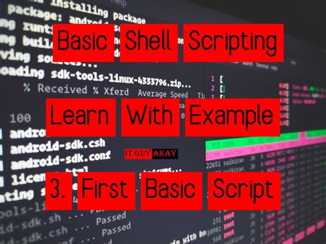 Shell Scripting Topic Basic Scripts